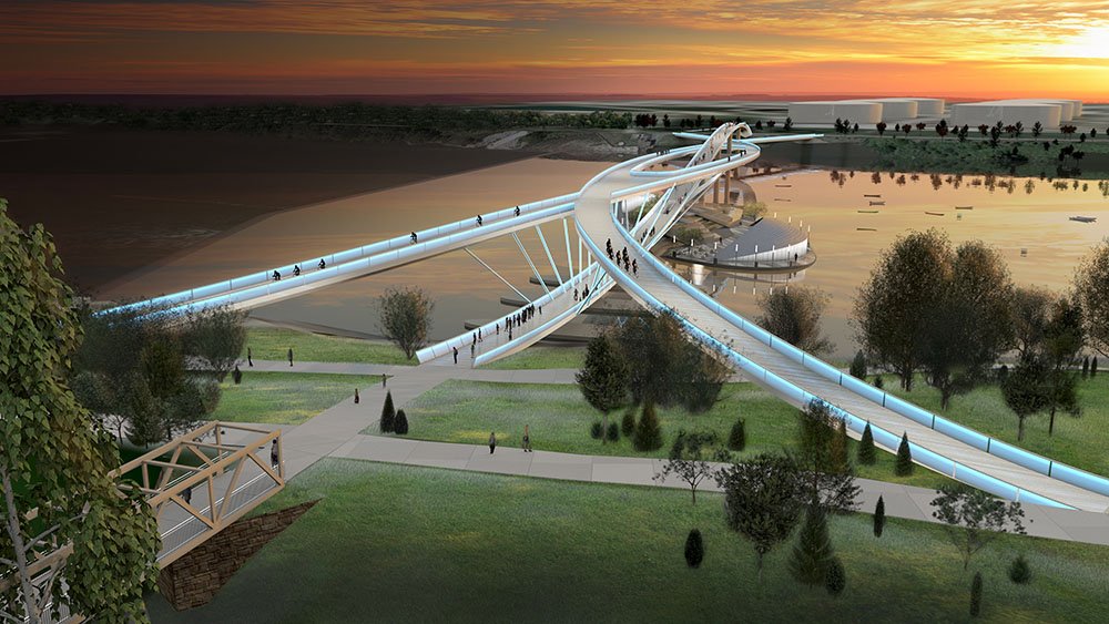 Tulsa Pedestrian Bridge Competition – Beck Design